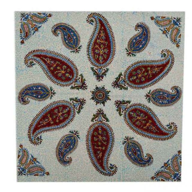 Block Printed (Kalamkari) Tablecloth, Model Pateh G206 | ShopiPersia