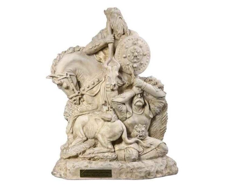 Rustam & Esfandiar Sculpture Legendary Heroes - ShopiPersia