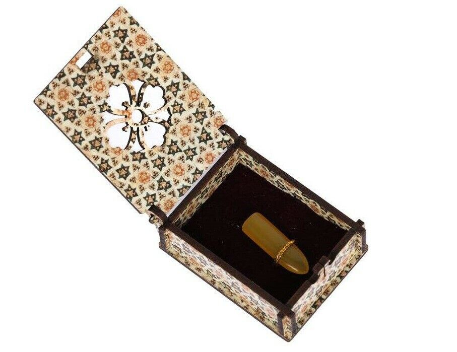 Mezrab Pick for Persian Tar Yellow Agate - ShopiPersia