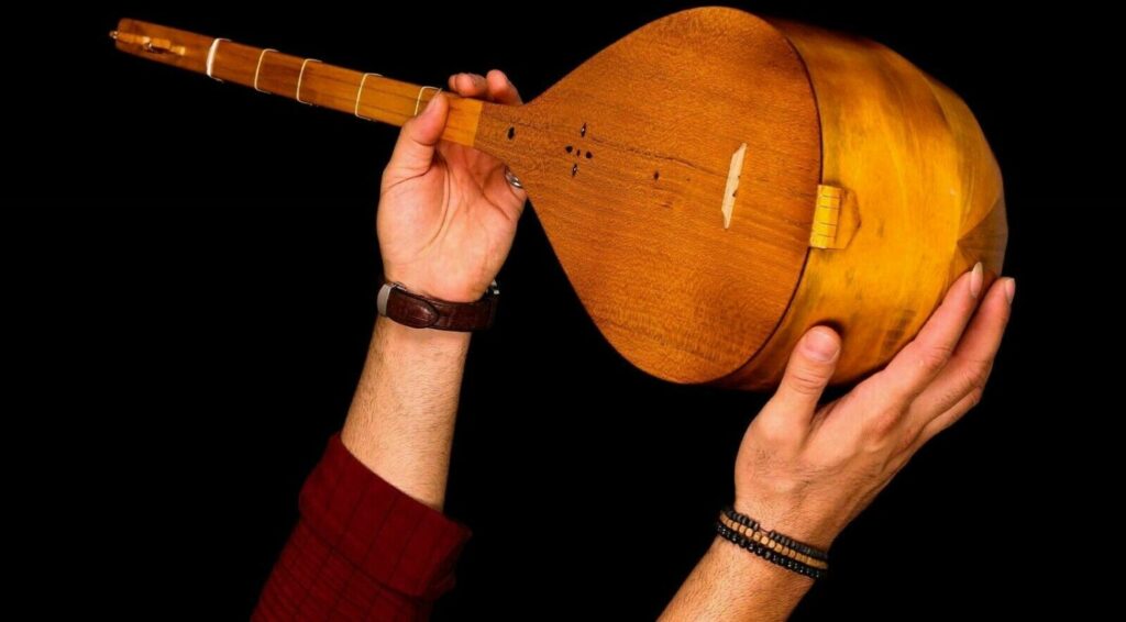Persian Dutar Instrument by Master Akbari, High-Quality - ShopiPersia