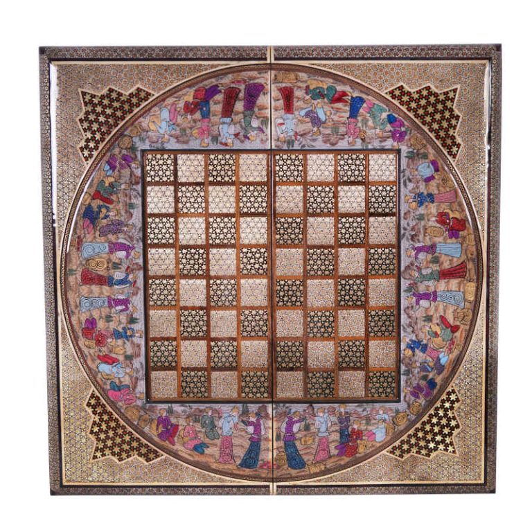 Iranian Khatam Chess Board Model Pouriya - ShopiPersia