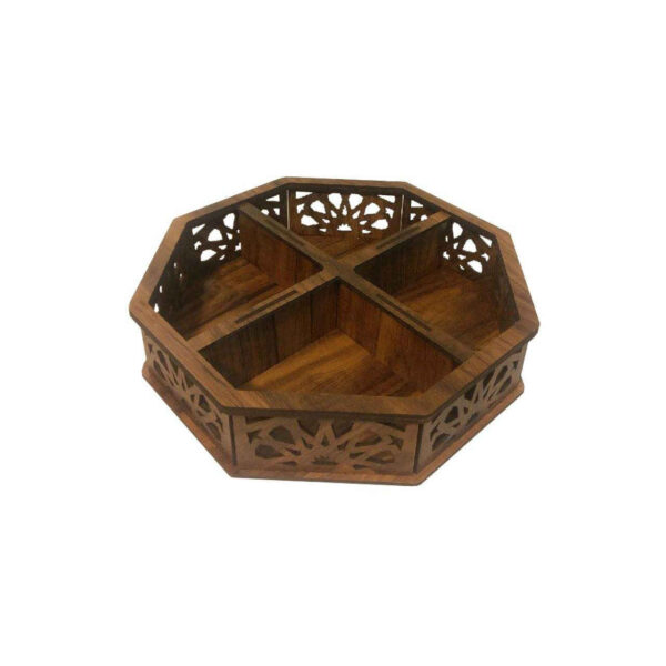 Wooden Tea Bag Organizer Box with Chest Trapezius - ShopiPersia