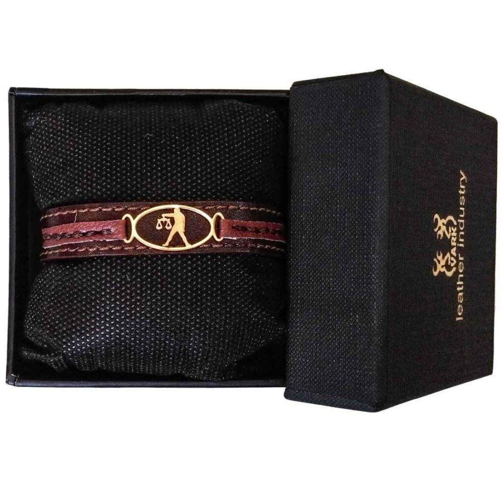 Persian Leather Bracelet for Men and Women - Mehr Symbol - ShopiPersia