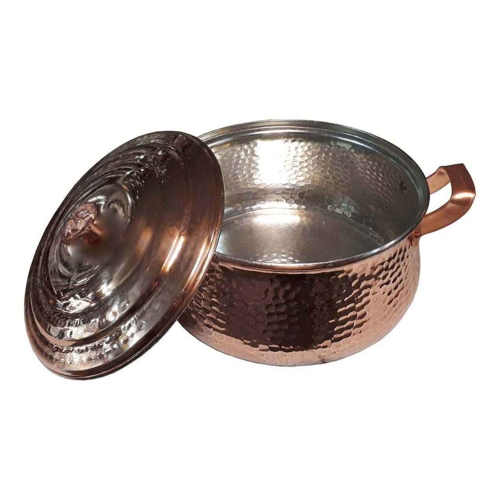 Persian Copper Cooking Pot Model Tiyanche - ShopiPersia