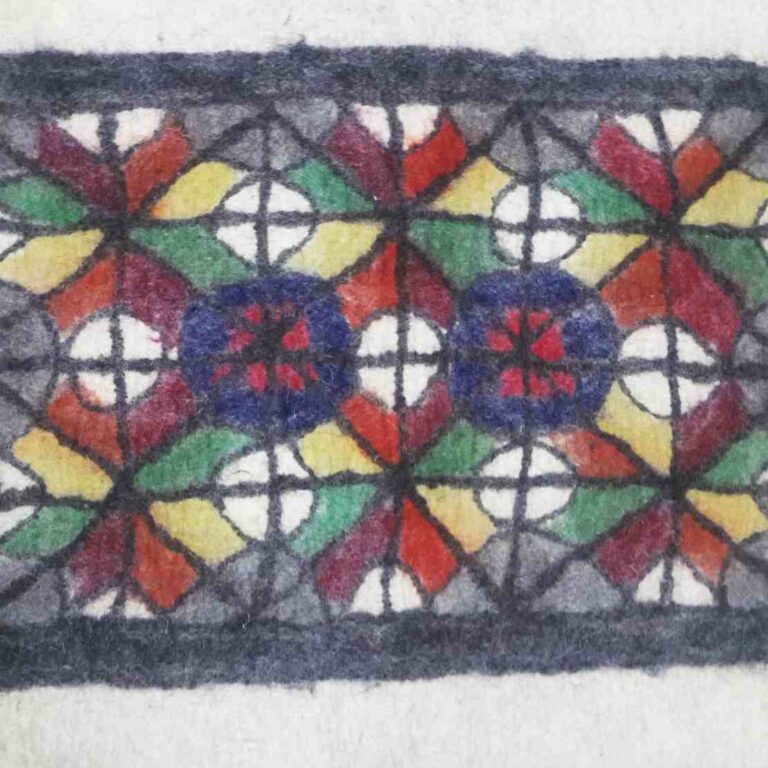 Persian Handmade Wool Felt Rug Model Teb201 - ShopiPersia