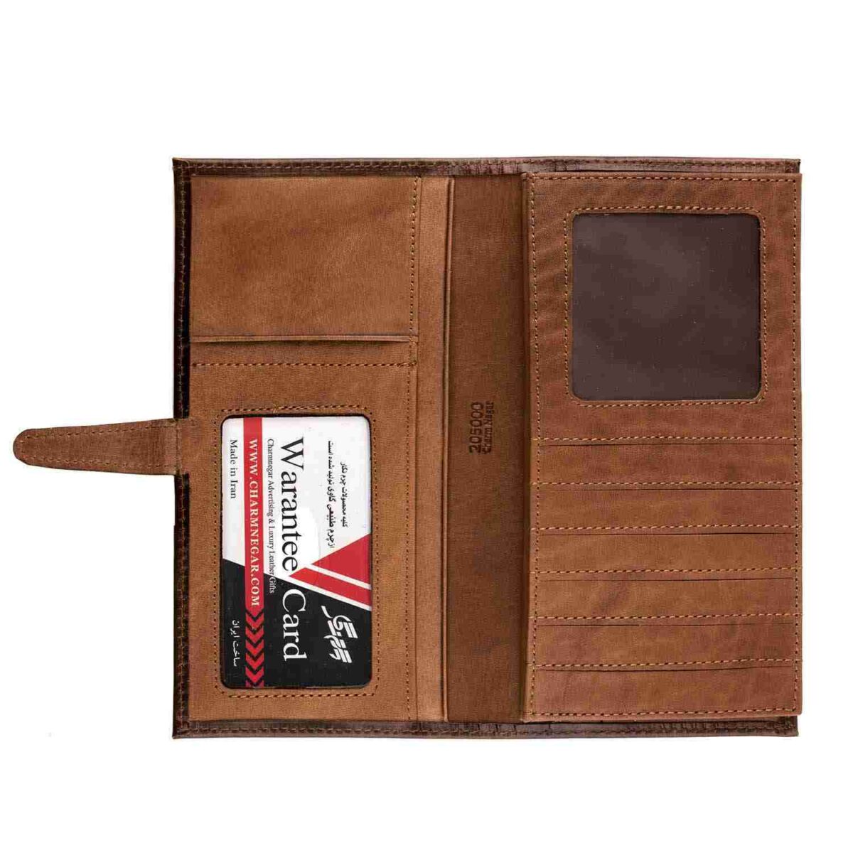 Persian Natural Leather Wallet Poem Calligraphy - ShopiPersia