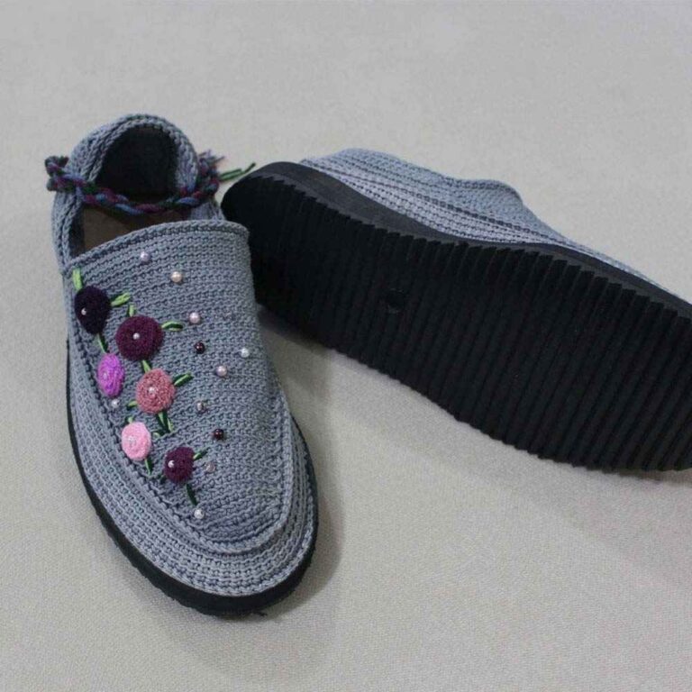 Giveh Shoes Handcrafted Breathable Persian Footwear Flower - ShopiPersia