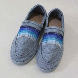 Handmade Gray Giveh Klash Shoes - ShopiPersia