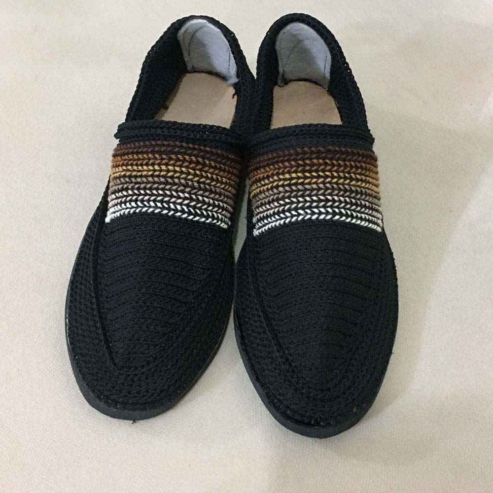 Handmade Black Giveh Klash Shoes - ShopiPersia