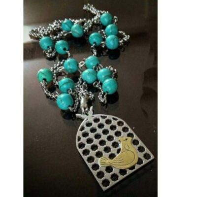 Morghe Amin Persian Steel Necklace Model Saf - ShopiPersia