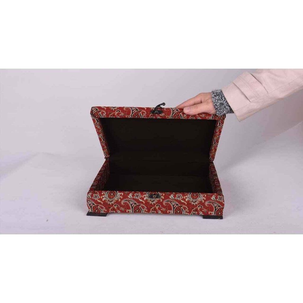 Wooden Box for Gift Giving with Persian Inspired Pattern Termeh ...