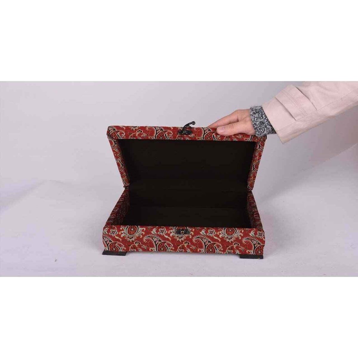 Wooden Box for Gift Giving with Persian Inspired Pattern Termeh ...