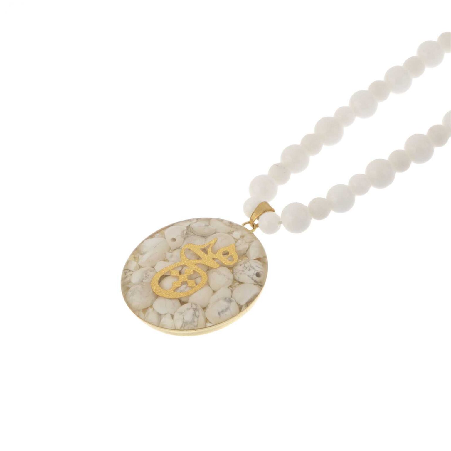 Persian Gold Plated Necklace for Women Hich Calligraphy - ShopiPersia