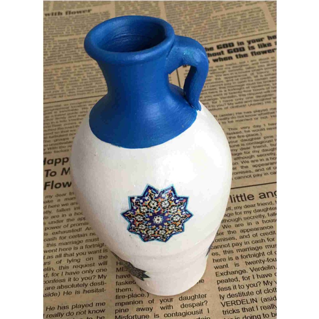 Iranian Pottery Jug Model Eslimi - ShopiPersia