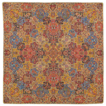 Persian Termeh Tablecloth Luxurious with Floral Pattern Crystal ...