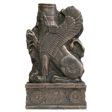 Shirdal: Horned Lion Column Head of Persepolis Figurine - ShopiPersia