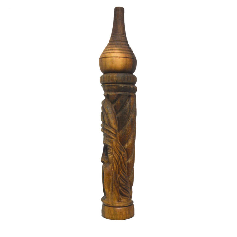 Wood Carved Persian Hookah Stem (Qalyan / Shisha) - ShopiPersia