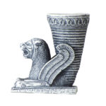 Historical Iranian Achaemenid Lion Rhyton Figurine - ShopiPersia