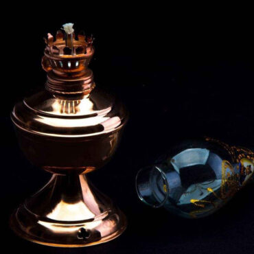Persian Copper Kerosene Oil Lamp Model Shah Abbas (2x) - ShopiPersia