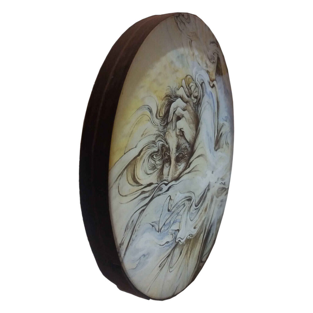 Persian Daf Drum Instrument Khodadai 1 Stamp - ShopiPersia