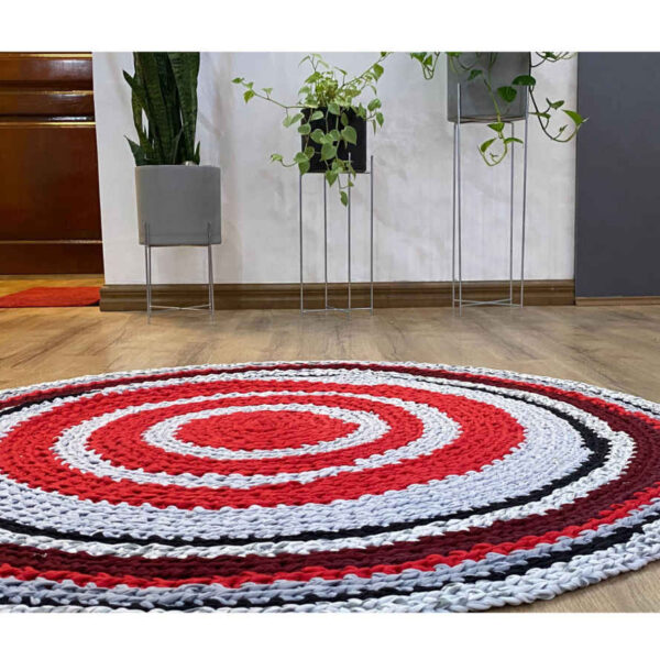 Handwoven Boho Macrame Floor Rug – Teriko Pattern - ShopiPersia