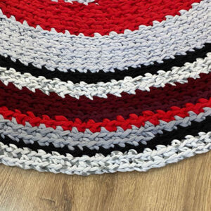 Macrame Hand-Knit Round Rug Model Teriko - ShopiPersia