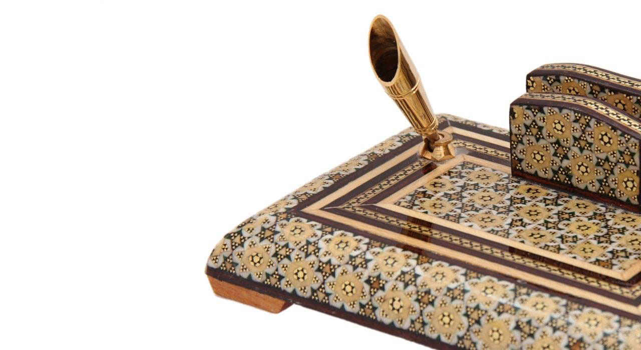 Wooden Organizer – Khatamkari Art Featuring Markland Design - ShopiPersia