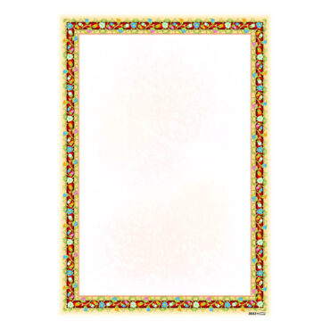 Tazhib A5 Paper Model Abr & Bad & Rose (20x) - ShopiPersia