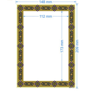 Tazhib A5 Paper Model Farang (100x) - ShopiPersia