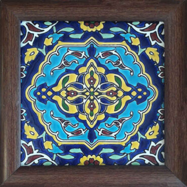 Decorative Persian Ceramic Tile - Calligraphy Pattern: wk818 - ShopiPersia
