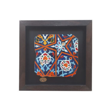 Decorative Persian Framed Tile - Shahnameh Inspired Pattern: War ...