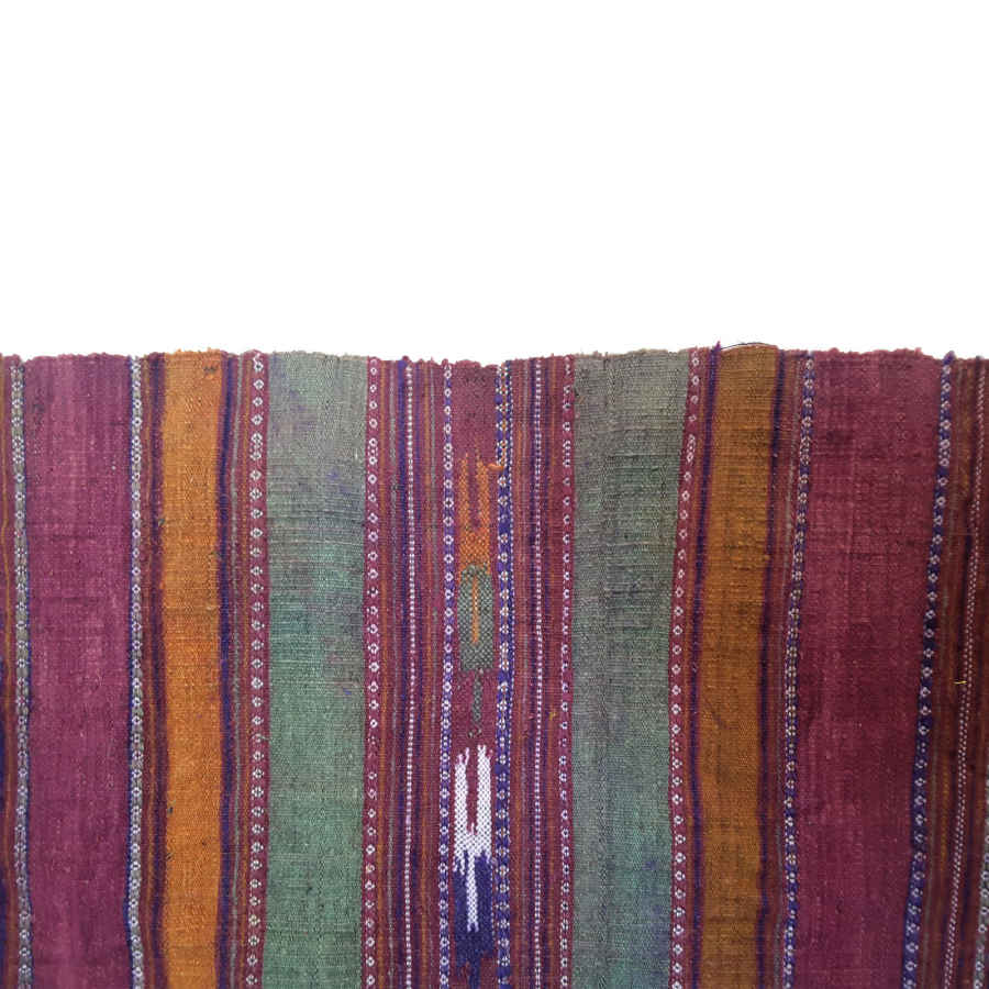 Authentic Persian Jajim Flat-Woven Striped Rug Kaarmania - ShopiPersia