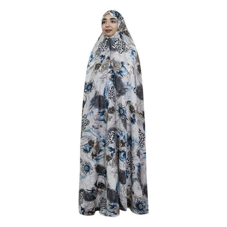 Islamic Women Namaz Chador Model White 24 - ShopiPersia