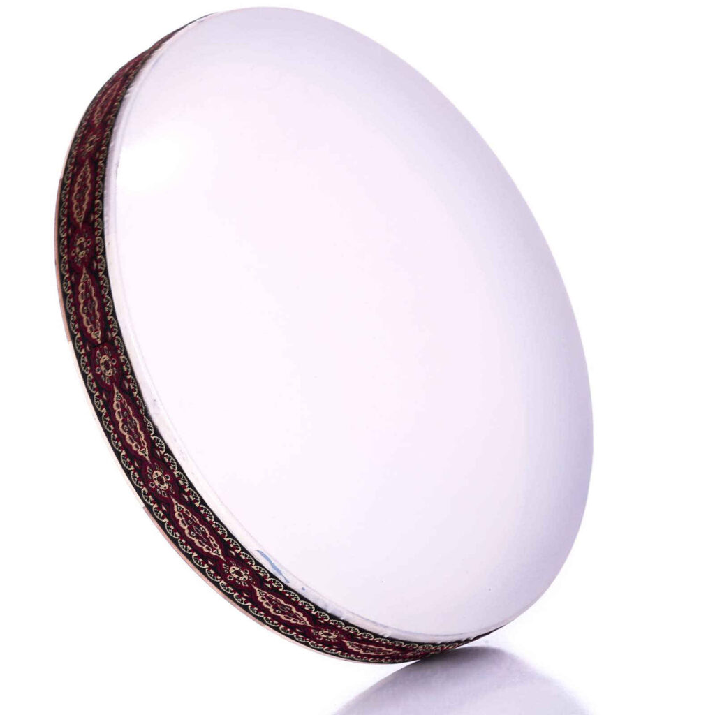 Persian Dayereh Dayere Drum Model Simple White - ShopiPersia