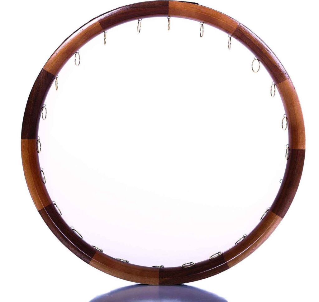 Persian Dayereh Dayere Drum Model Simple White - ShopiPersia