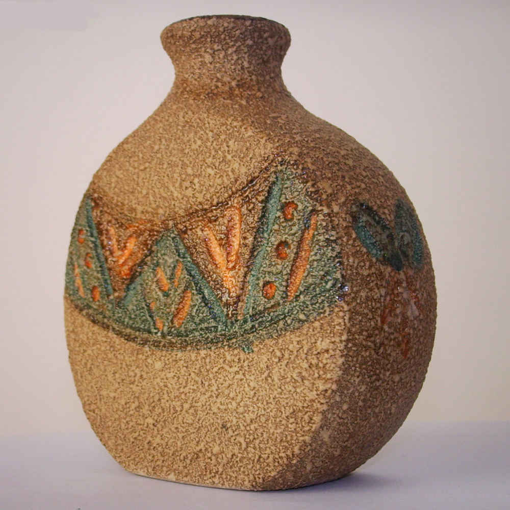 Mini Flower Pottery Vase with Art Motif, Suitable for Decor & Gift ...