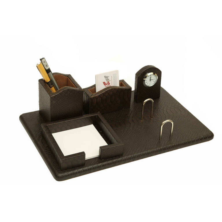 Persian Leather Desk Set Model Achaemenid - ShopiPersia
