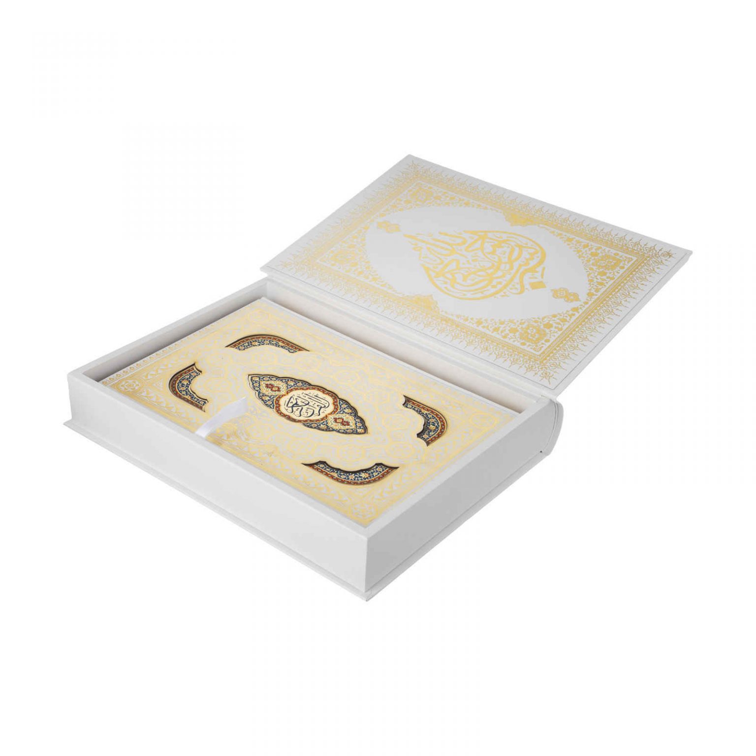 White Arabic Quran Book With Farsi Translation - ShopiPersia