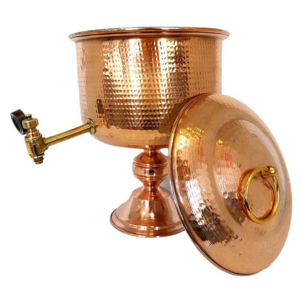 4 Liter Hammered Copper Water Tank G641 - ShopiPersia