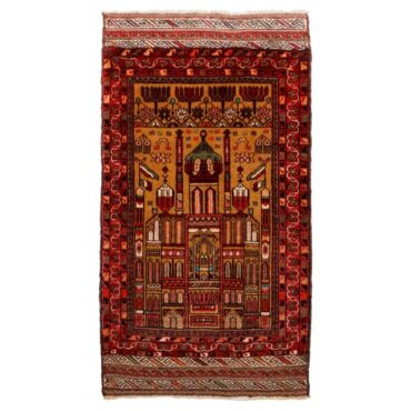 Authentic Persian Prayer Rug Hand-Knotted & Luxurious Sajada Mosque ...