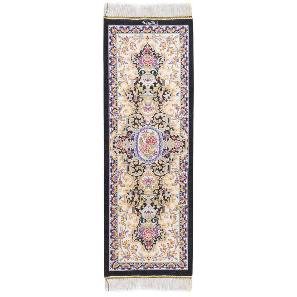Handwoven Silk Tablecloth / Rug Style - Golden Garden - ShopiPersia