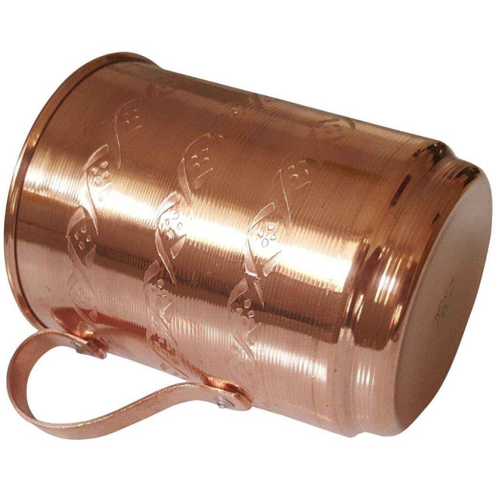 Iranian Handmade Copper Cup Model Bahar - ShopiPersia