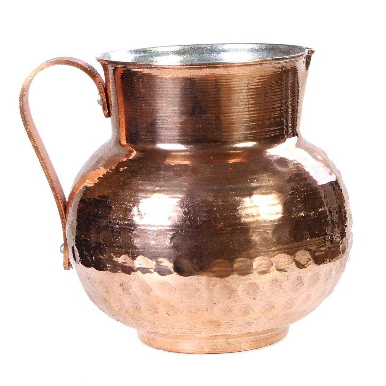 Set of Persian Copper Pitcher & Cups Traditional Hammered Hana ...