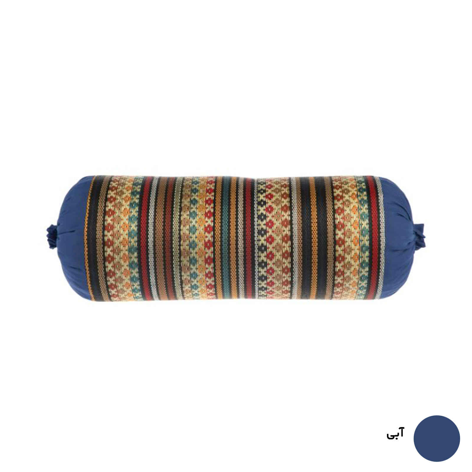 Traditional Persian Cylindrical Bolster Pillow with Elegant Jajim ...