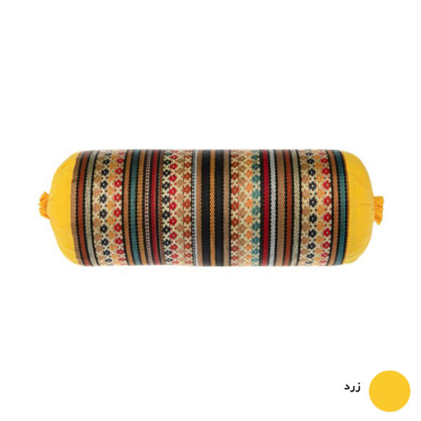 Traditional Persian Cylindrical Bolster Pillow with Elegant Jajim ...