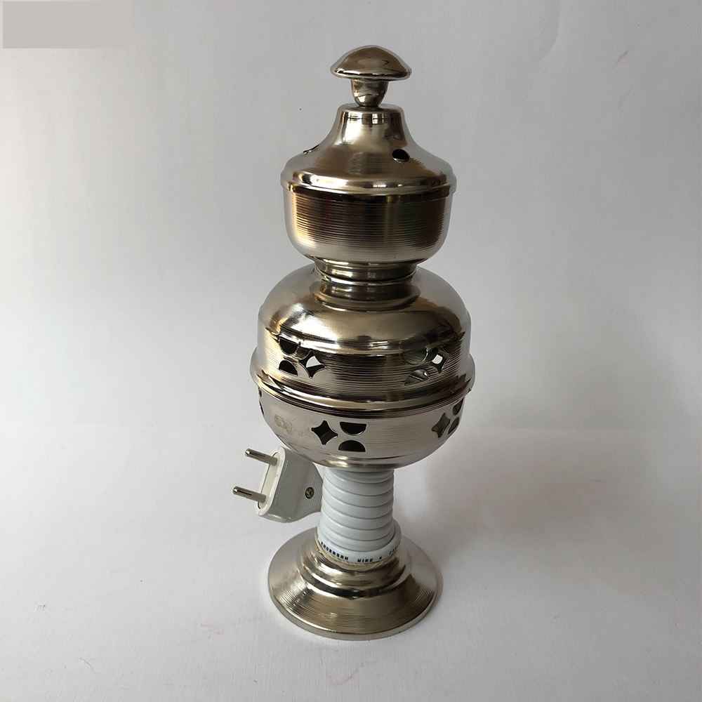 Electric Metal Bakhoor and Esfand Burner – Golden Finish - ShopiPersia