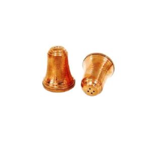 Set of 2 Persian Copper Salt & Pepper Shakers Pyramid - ShopiPersia