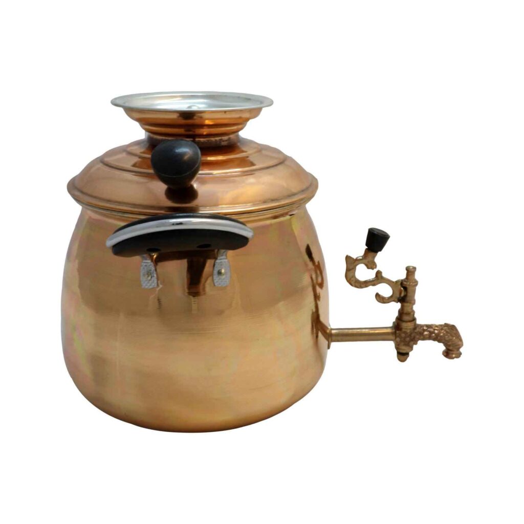 Persian Copper Stovetop Samovar Tea Maker with Teapot 3.5-Liter ...