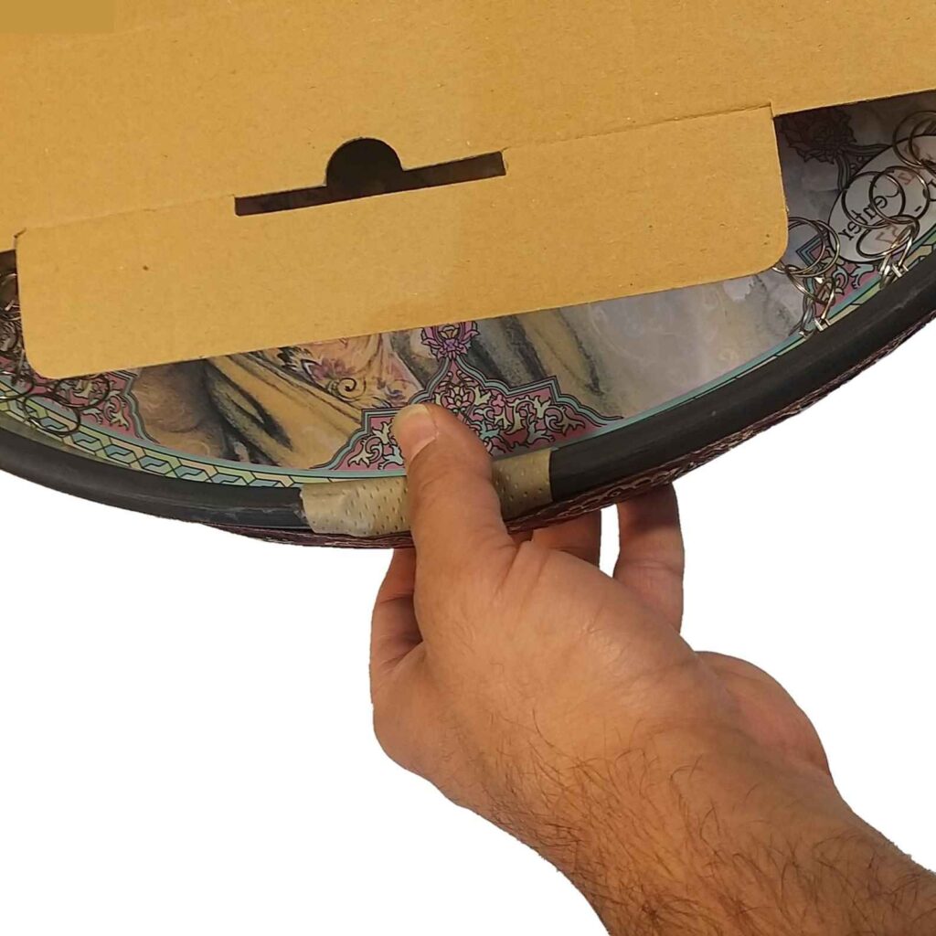 Persian Daf Drum Instrument with Parsi Poetry (Eshgh) - ShopiPersia