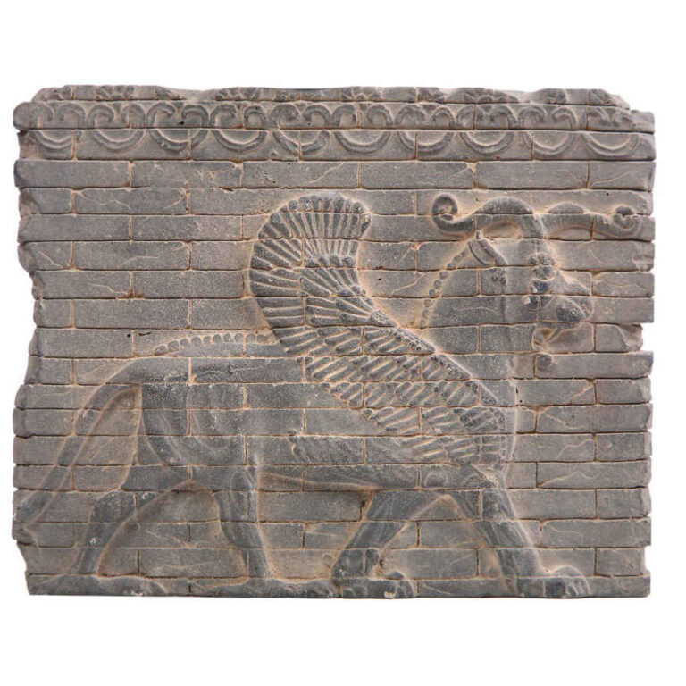 Winged Lion Inscription Replica Inspired by Ancient Persian - ShopiPersia